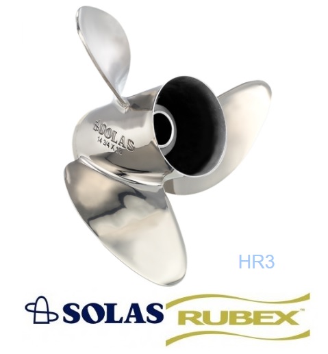 Solas HR3 Titan Rubex Propeller 150-300 HP Suzuki - HR4RBX