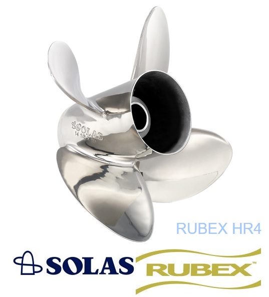 Solas HR4 Titan Rubex Propeller 40-140 HP Mercury - HR4 Rubex