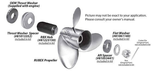 RBX203X Solas Rubex Hub Yamaha V Max Sho 200-250